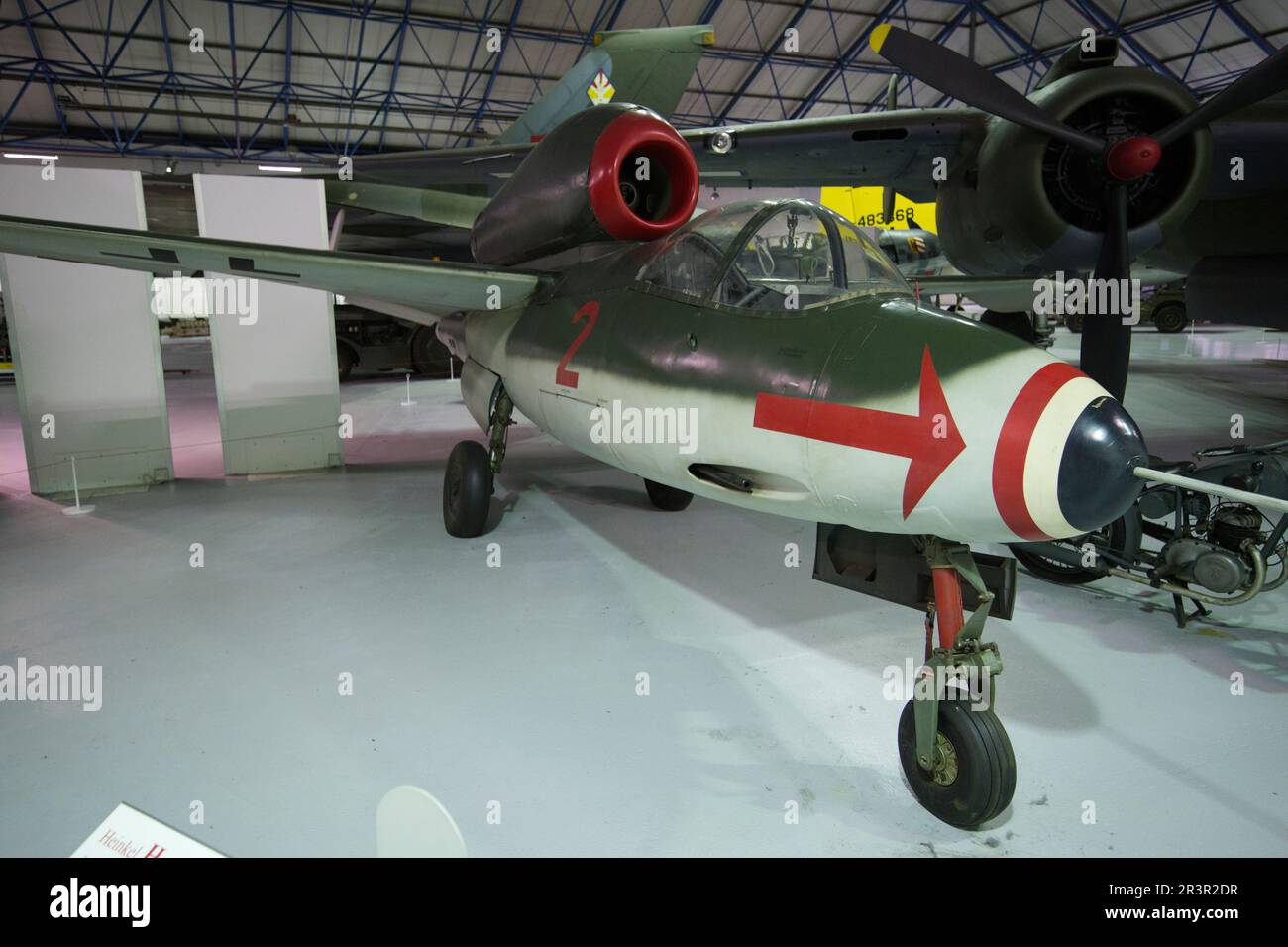 Heinkel He 162A-2 jet fighter Stock Photo - Alamy