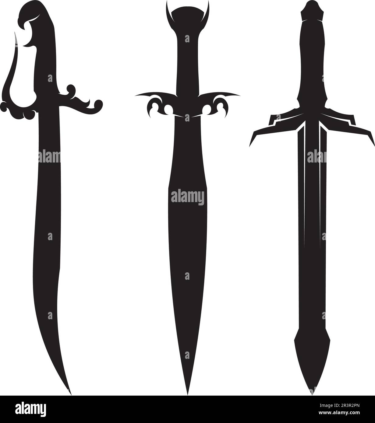 Cross swords icon flat. Simple vector symbol and bonus icon Stock ...