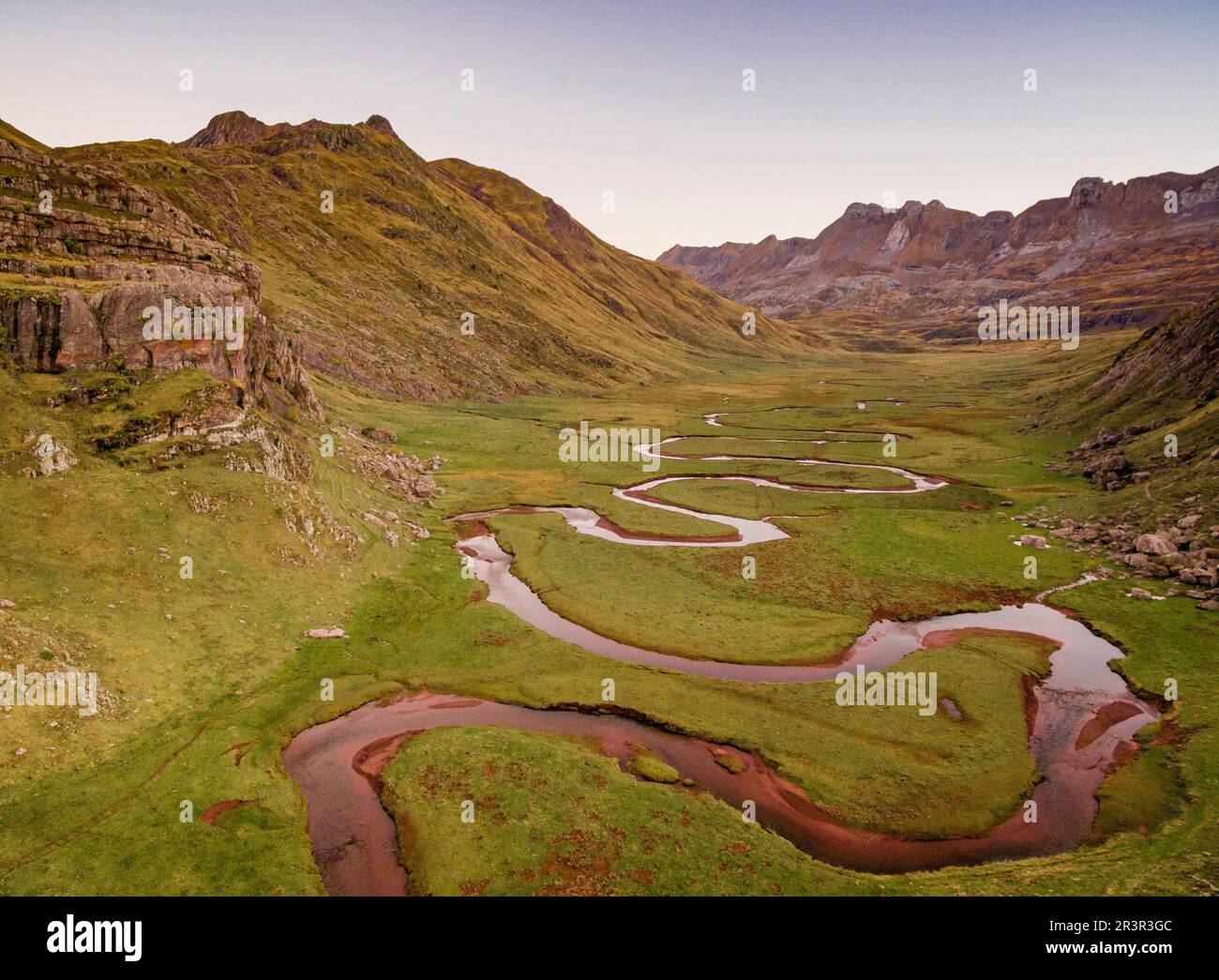 Aragón Subordán river, Aguas Tuertas, Guarrinza, Municipality of Anso ...