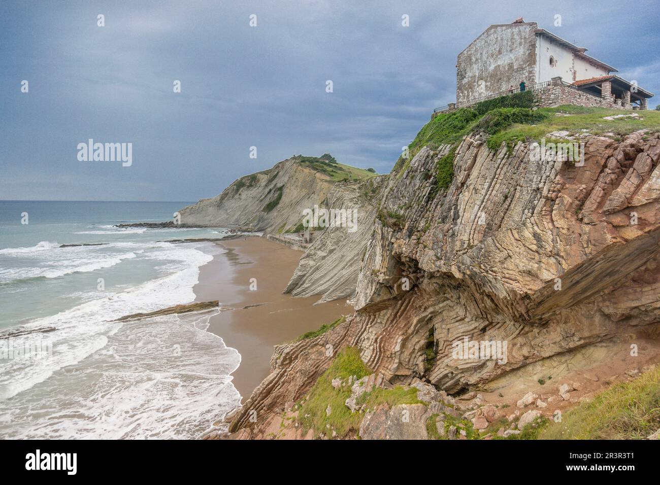 ermita de San Telmo, Zumaia, Guipuzcoa, Euzkadi, Spain Stock Photo - Alamy