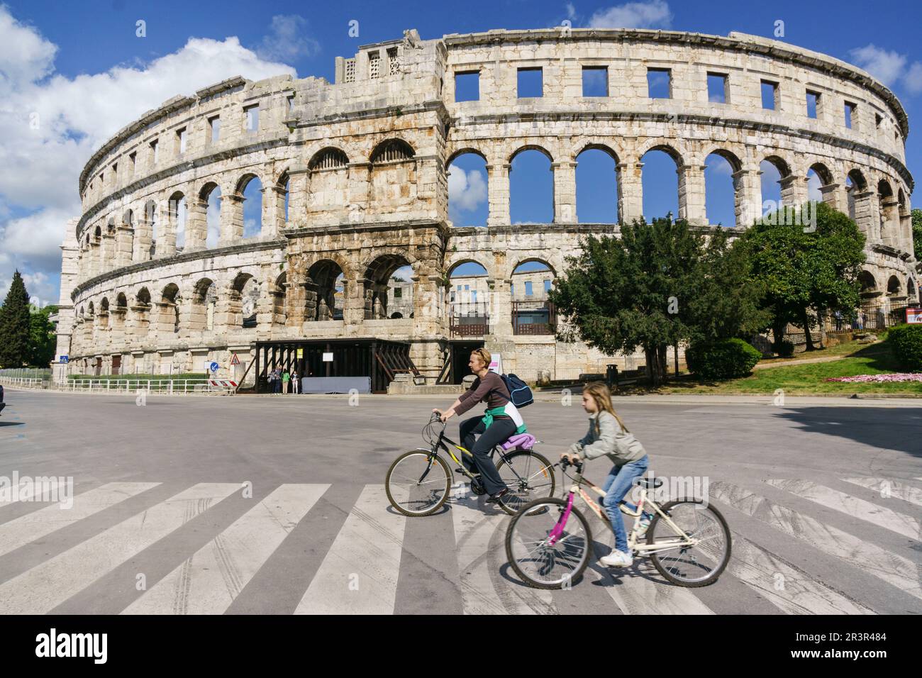 anfiteatro de Pula, Pula, peninsula de Istria, Croacia, europa Stock ...