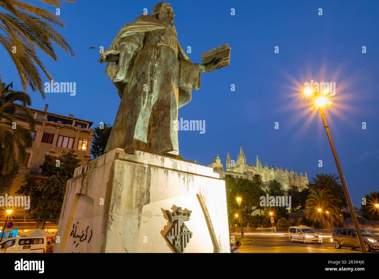 Monumento a Ramon Llull, paseo Sagrera, Palma, Mallorca, balearic ...
