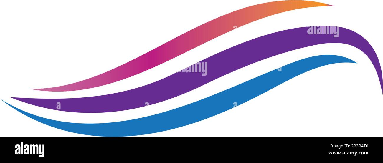 illustration of the sound wave icon vector icon template logo Stock ...