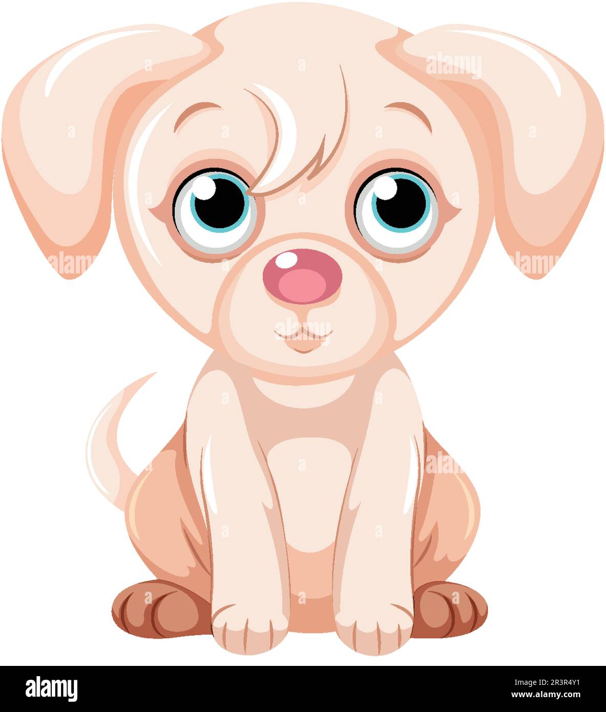 Cute dog cartoon character illustration Stock Vector Image & Art - Alamy
