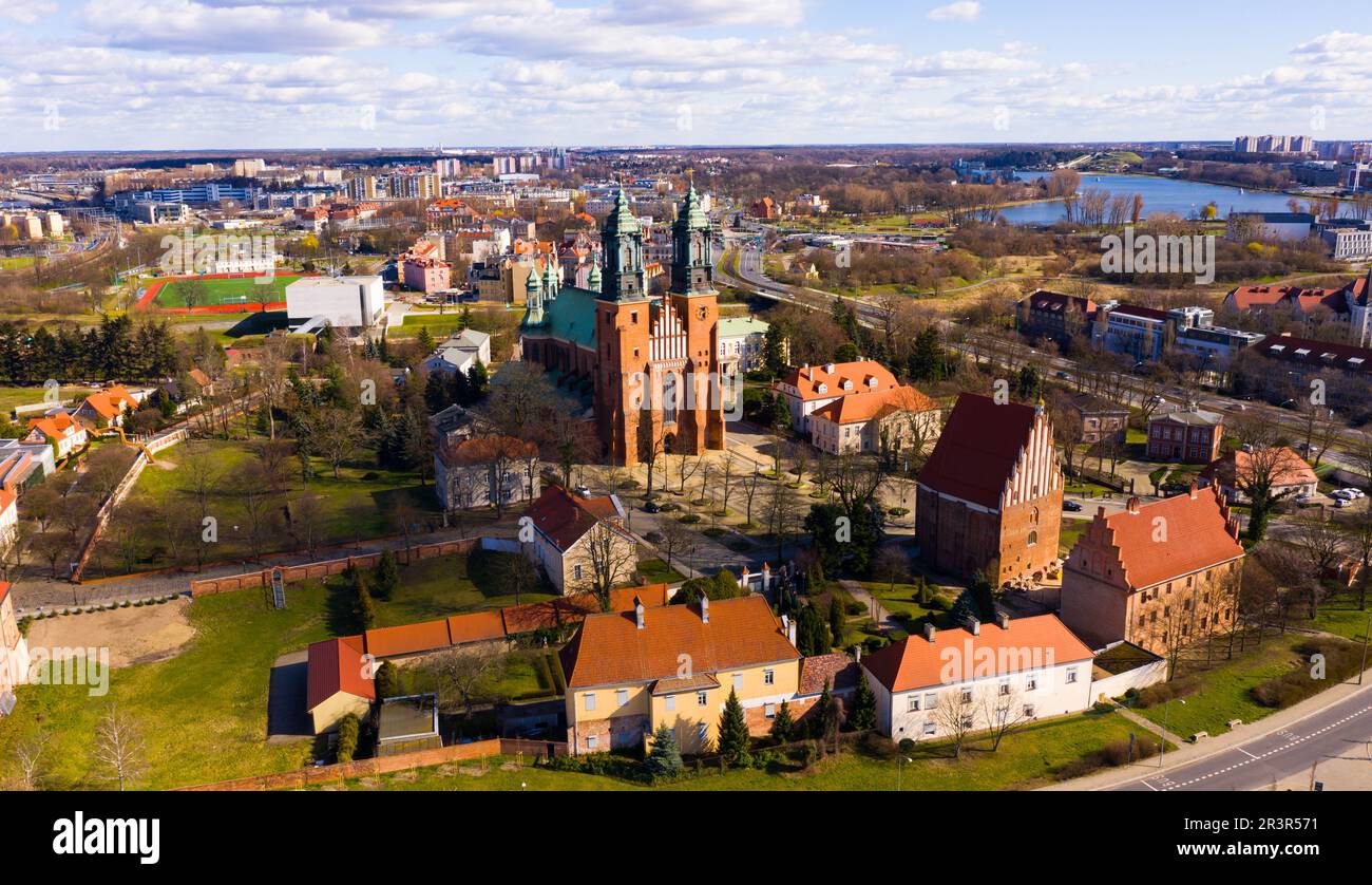 Aerial view poznan cathedral hi-res stock photography and images - Alamy