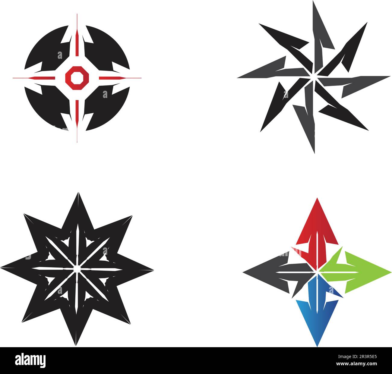 Vector Compass Signs And Symbols Logo Stock Vector Image And Art Alamy