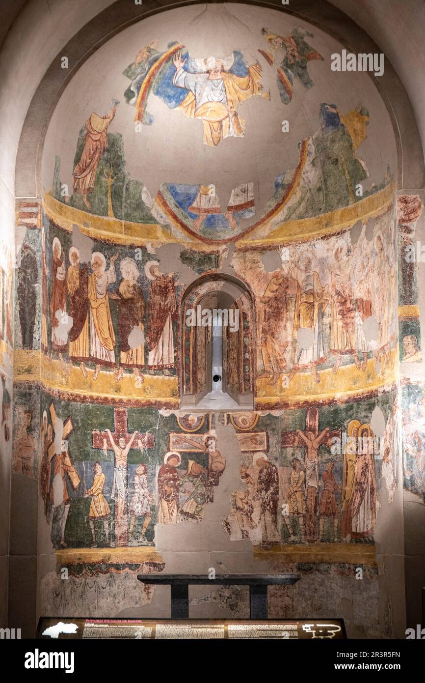 mural paintings of Ruesta, 12th century, fresco torn and transferred to ...