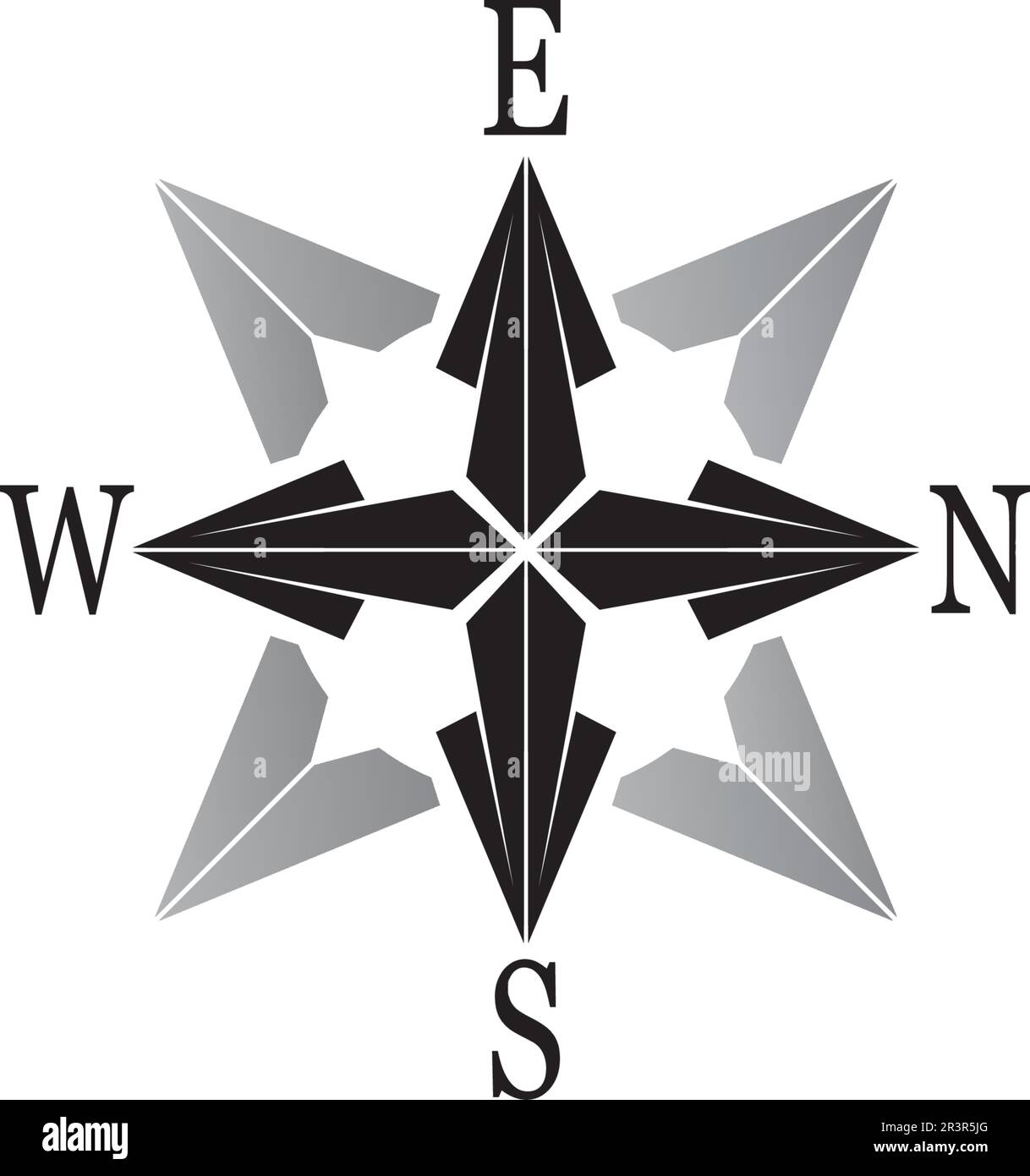 Vector Compass signs and symbols logo Stock Vector Image & Art - Alamy