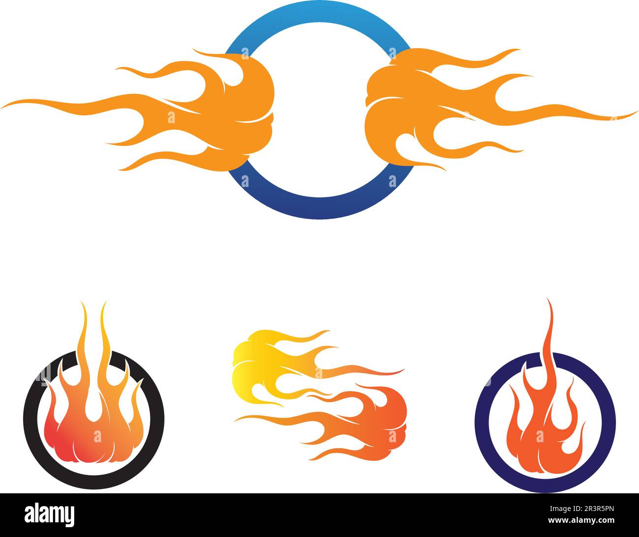 Fire flame nature logo and symbols icons template Stock Vector Image ...