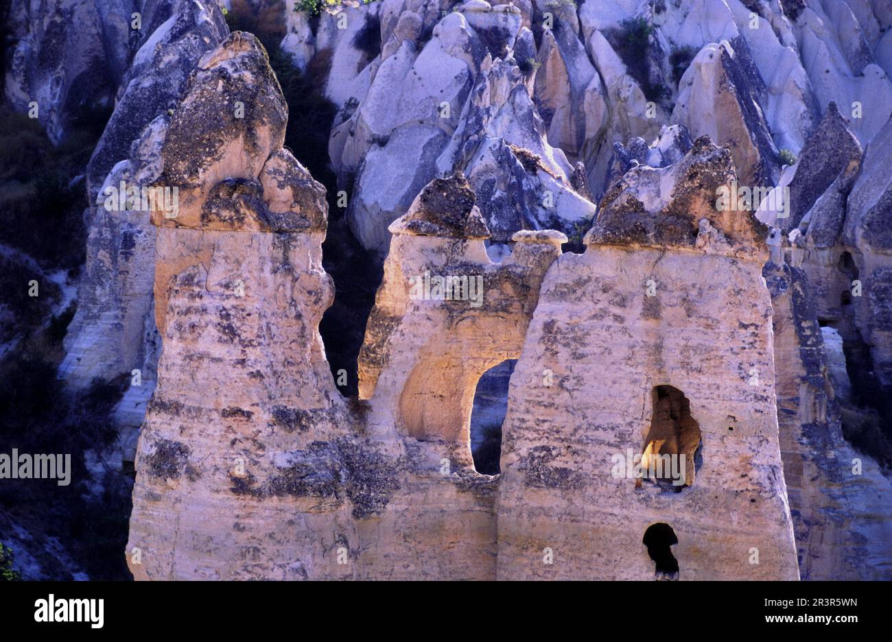Volcanic tuff slope.Goreme.Cappadocia.Anatolia.Turkey Stock Photo - Alamy