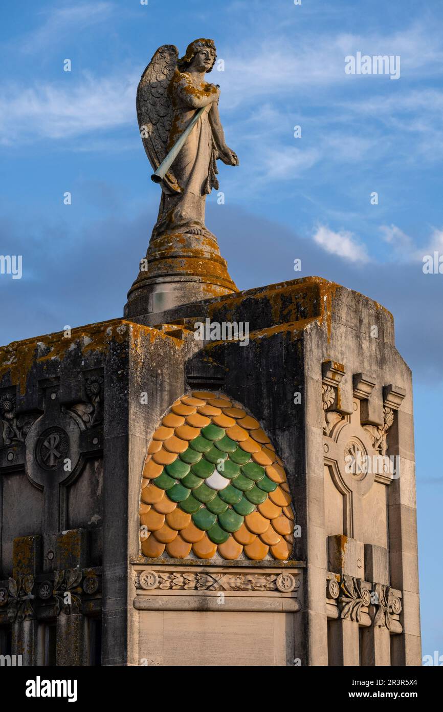 Modernist mausoleum of the Bestard family, 19th century, Santa Maria ...