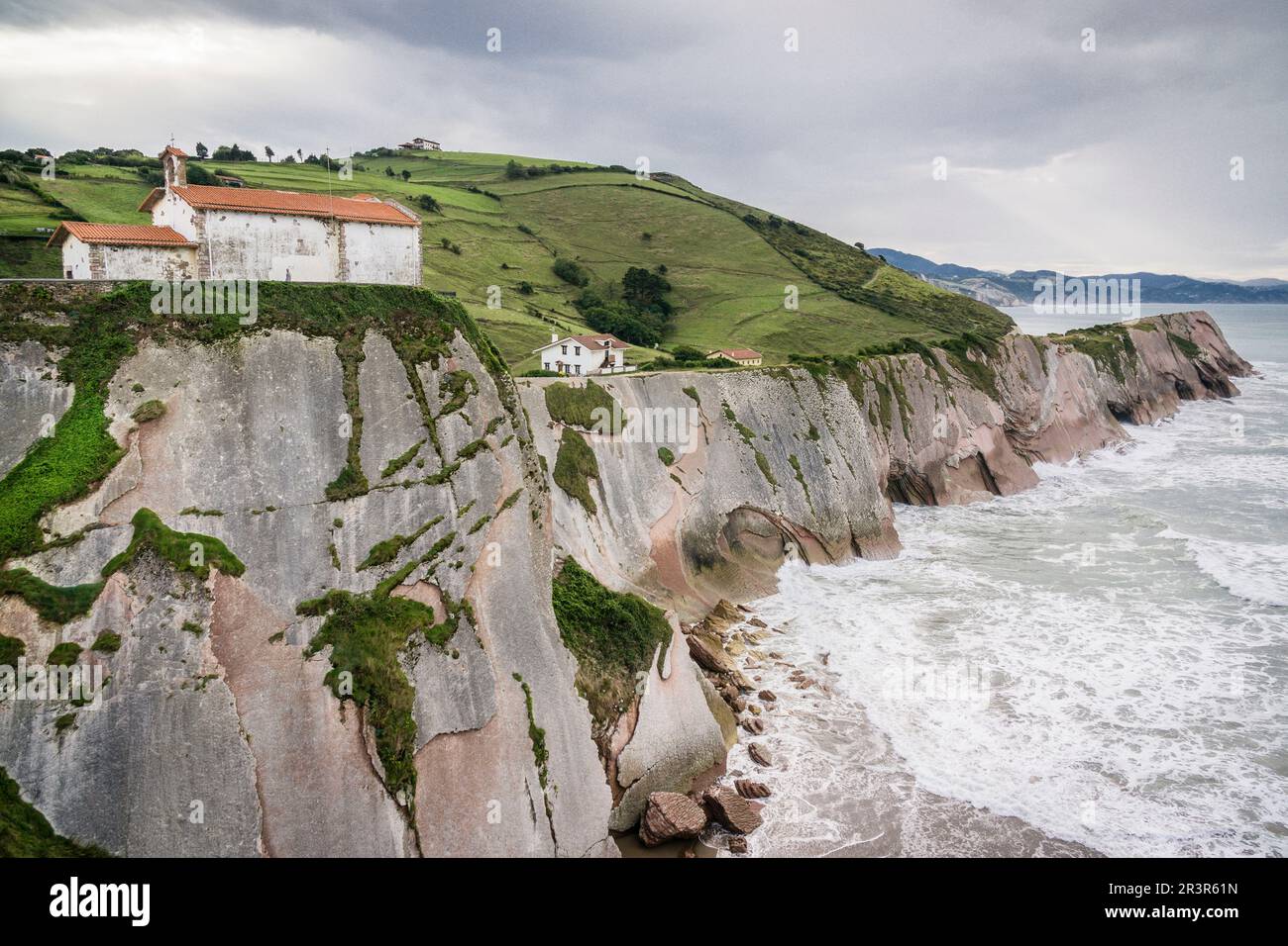 ermita de San Telmo, Zumaia, Guipuzcoa, Euzkadi, Spain Stock Photo - Alamy