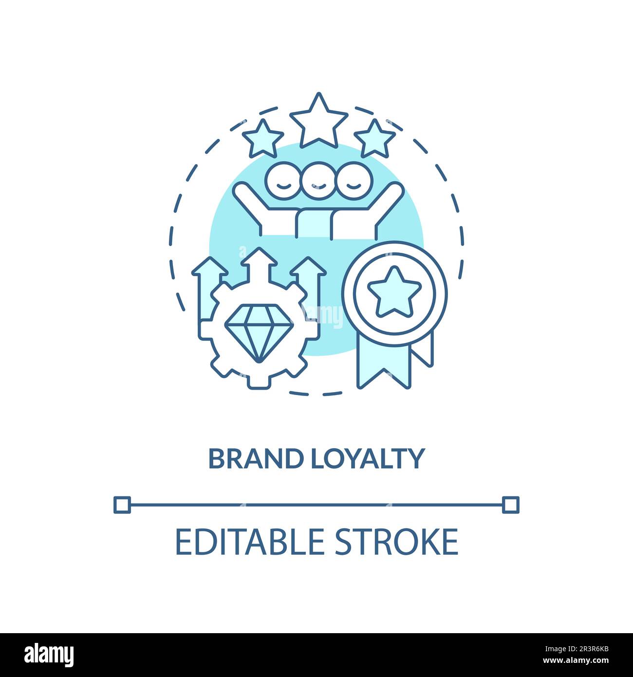 Brand loyalty word Stock Vector Images - Alamy