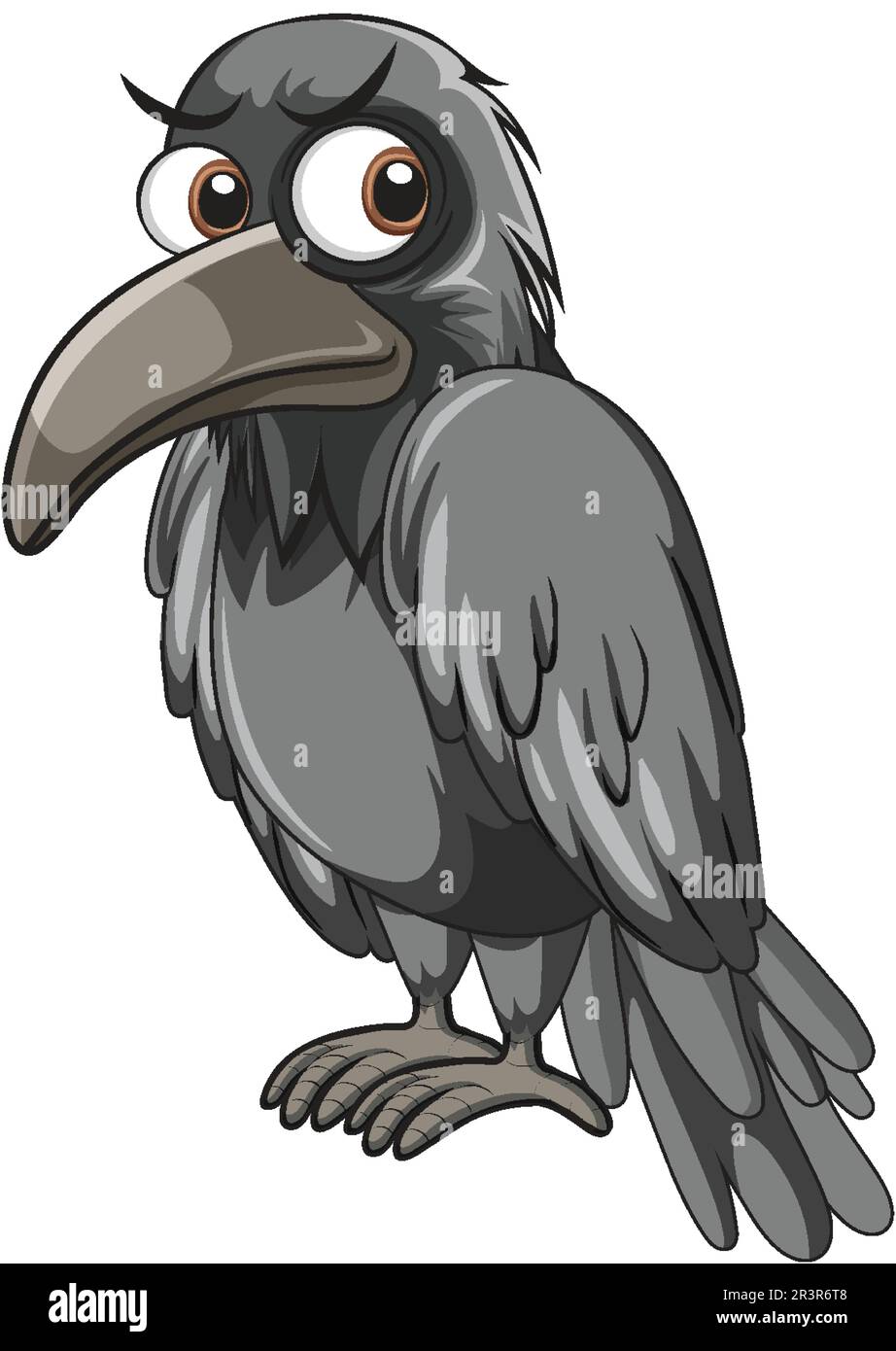A Crow Cartoon Character illustration Stock Vector Image & Art - Alamy