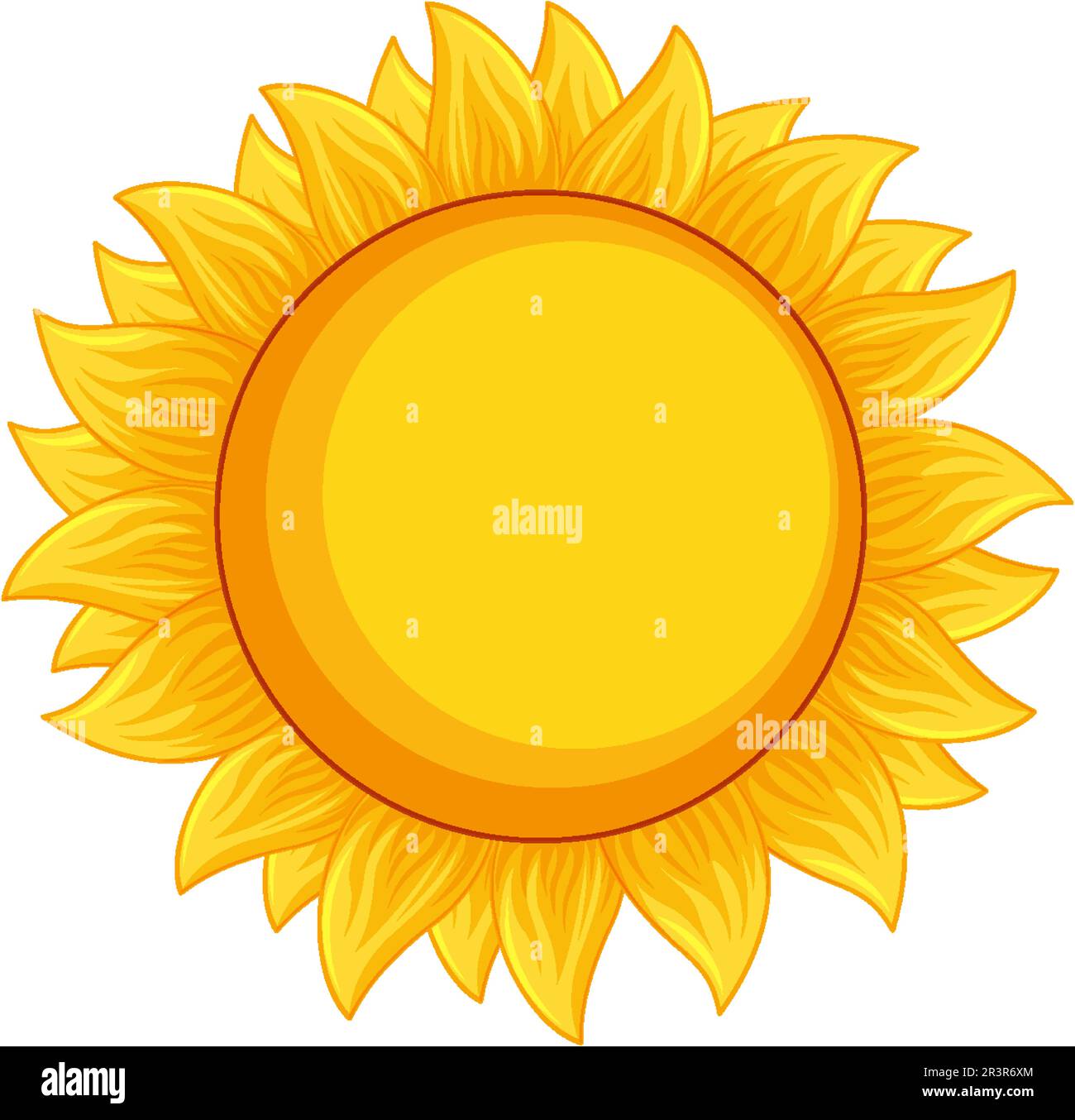 Sunflower flower cartoon isolated illustration Stock Vector Image & Art ...