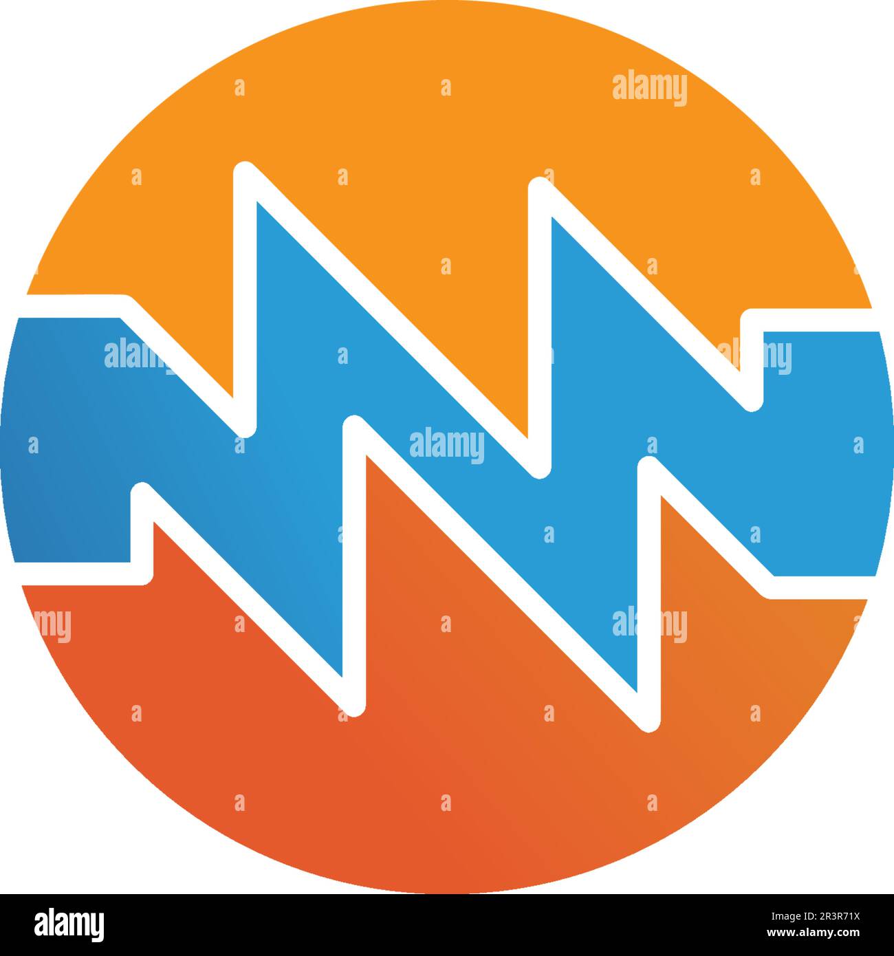 illustration of the sound wave icon vector icon template logo Stock ...