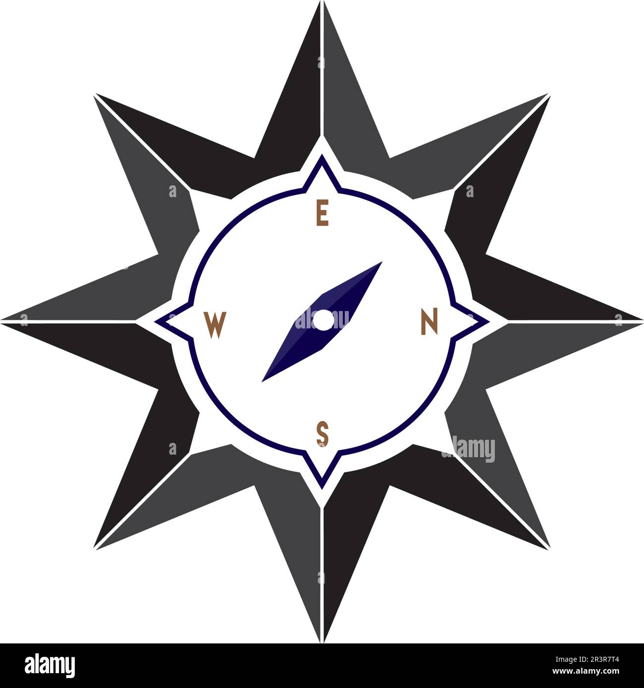 Vector Compass signs and symbols logo Stock Vector Image & Art - Alamy