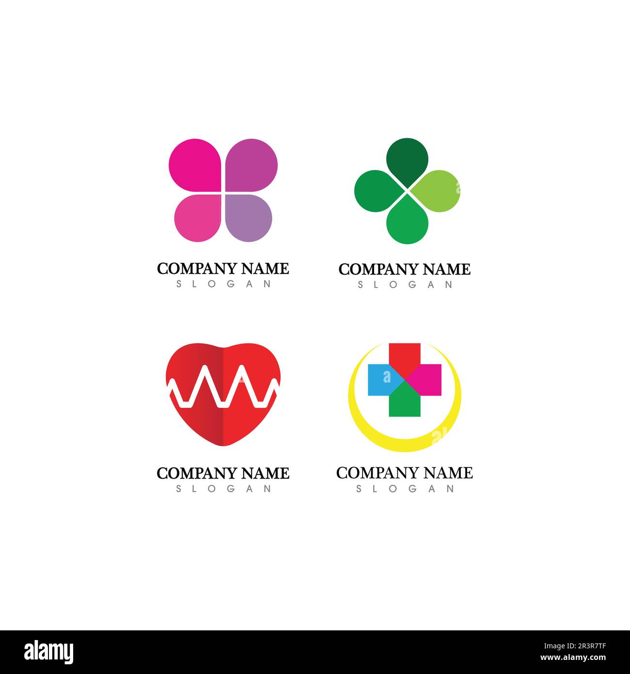 Hospital logo and health care icon symbols template icons app Stock ...