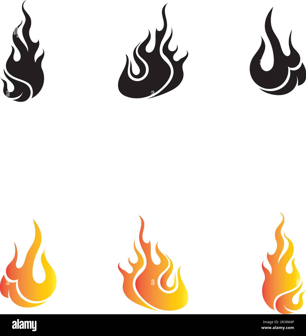 Fire flame nature logo and symbols icons template Stock Vector Image ...