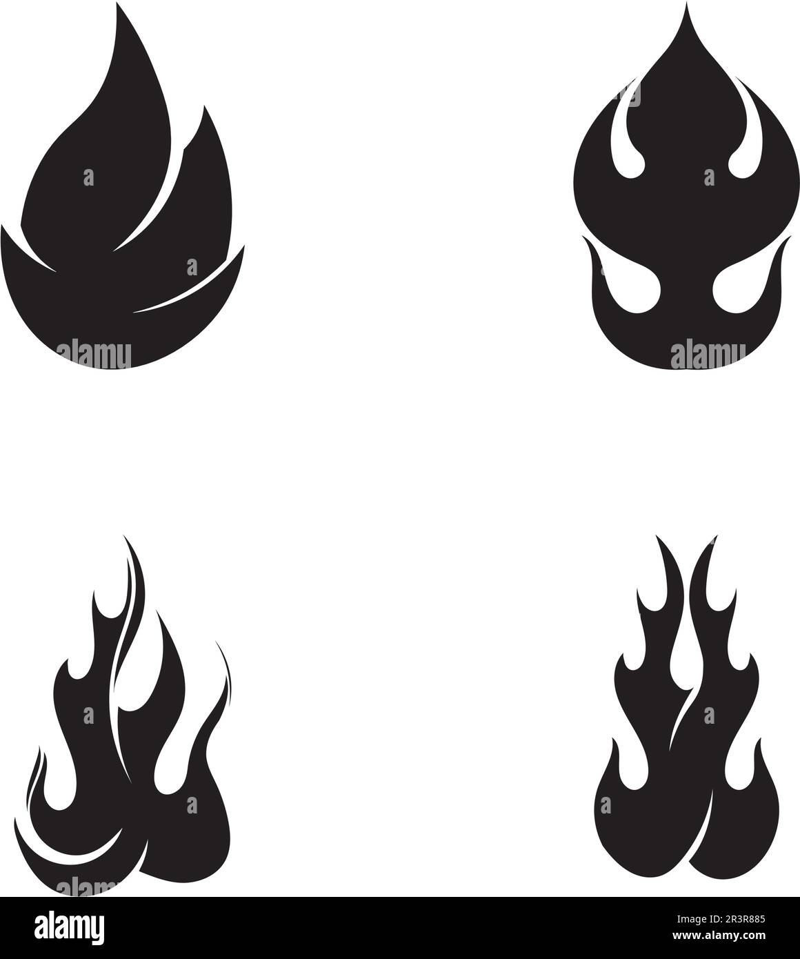 Fire flame nature logo and symbols icons template Stock Vector Image ...