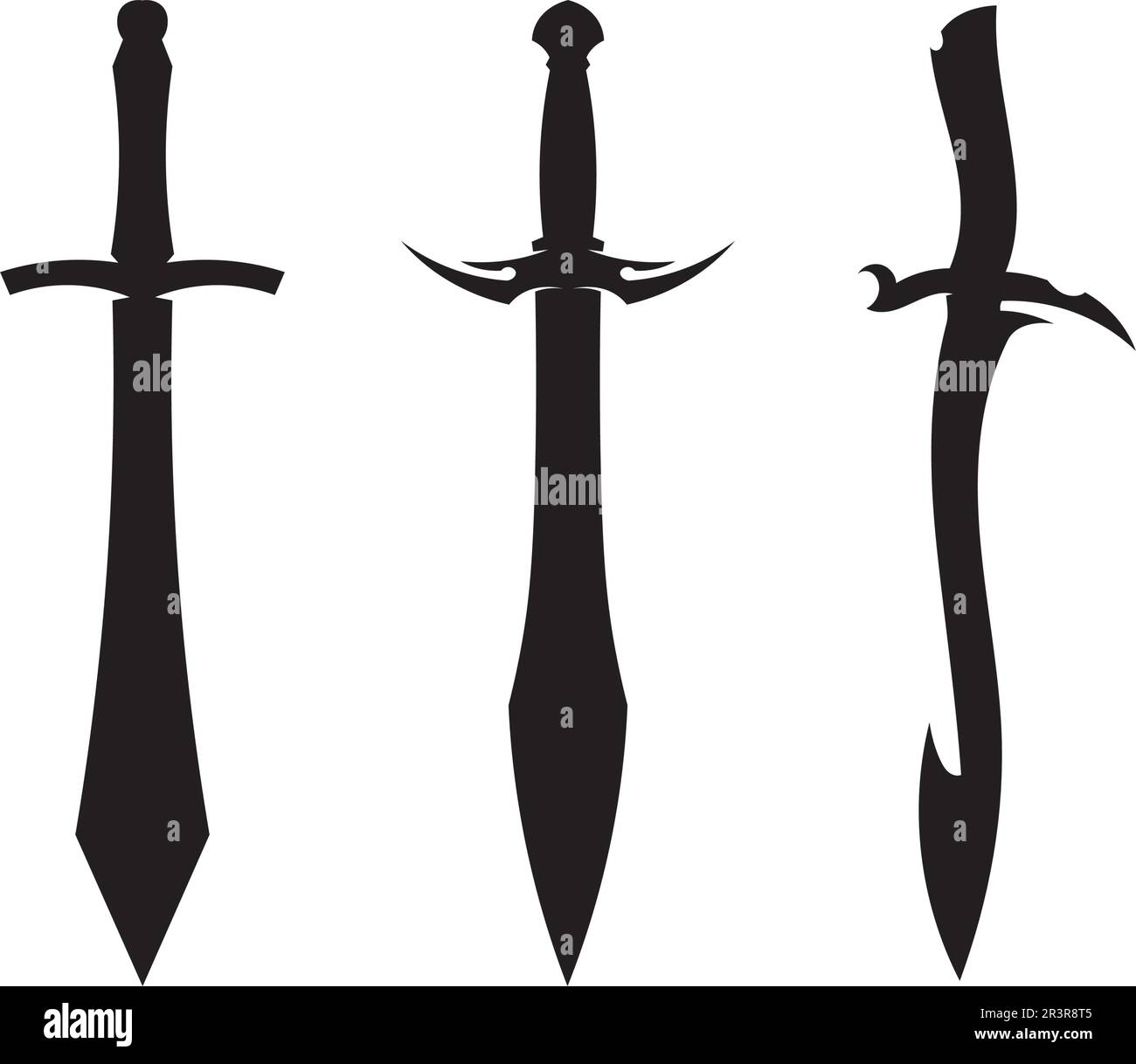 Cross swords icon flat. Simple vector symbol and bonus icon Stock ...