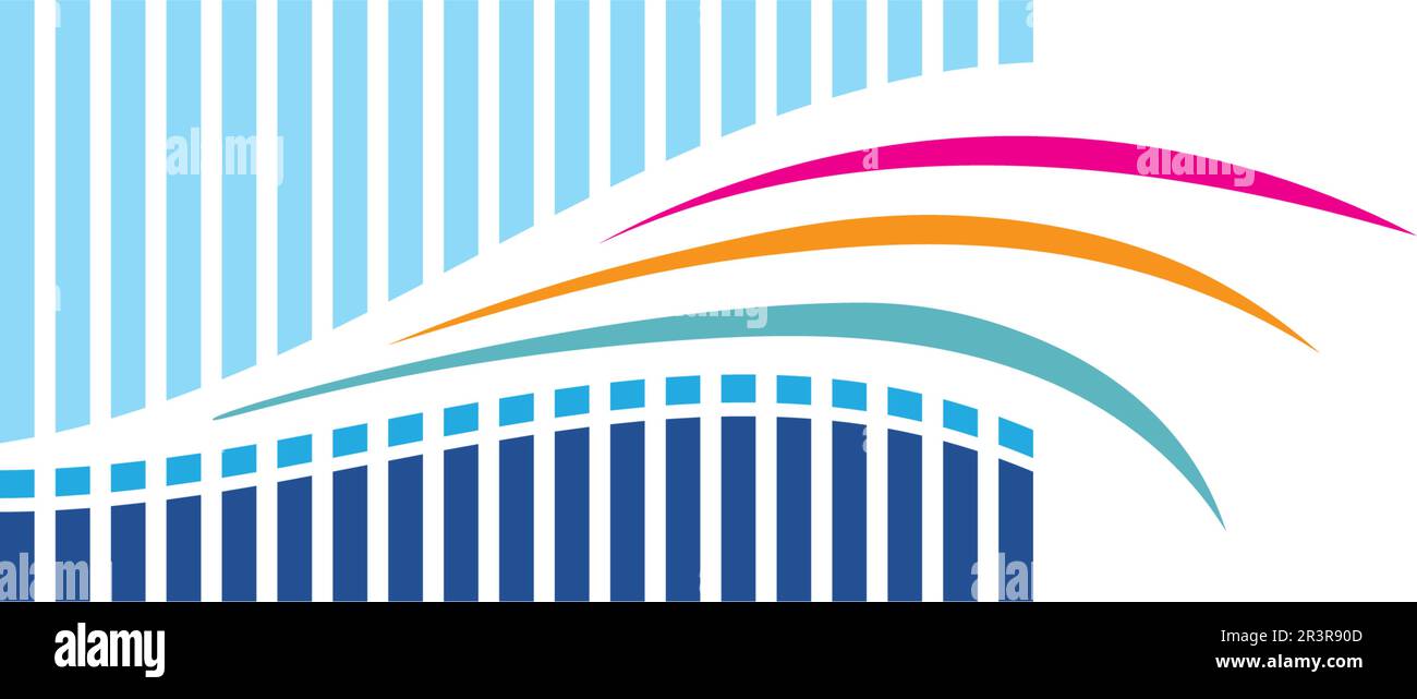 illustration of the sound wave icon vector icon template logo Stock ...