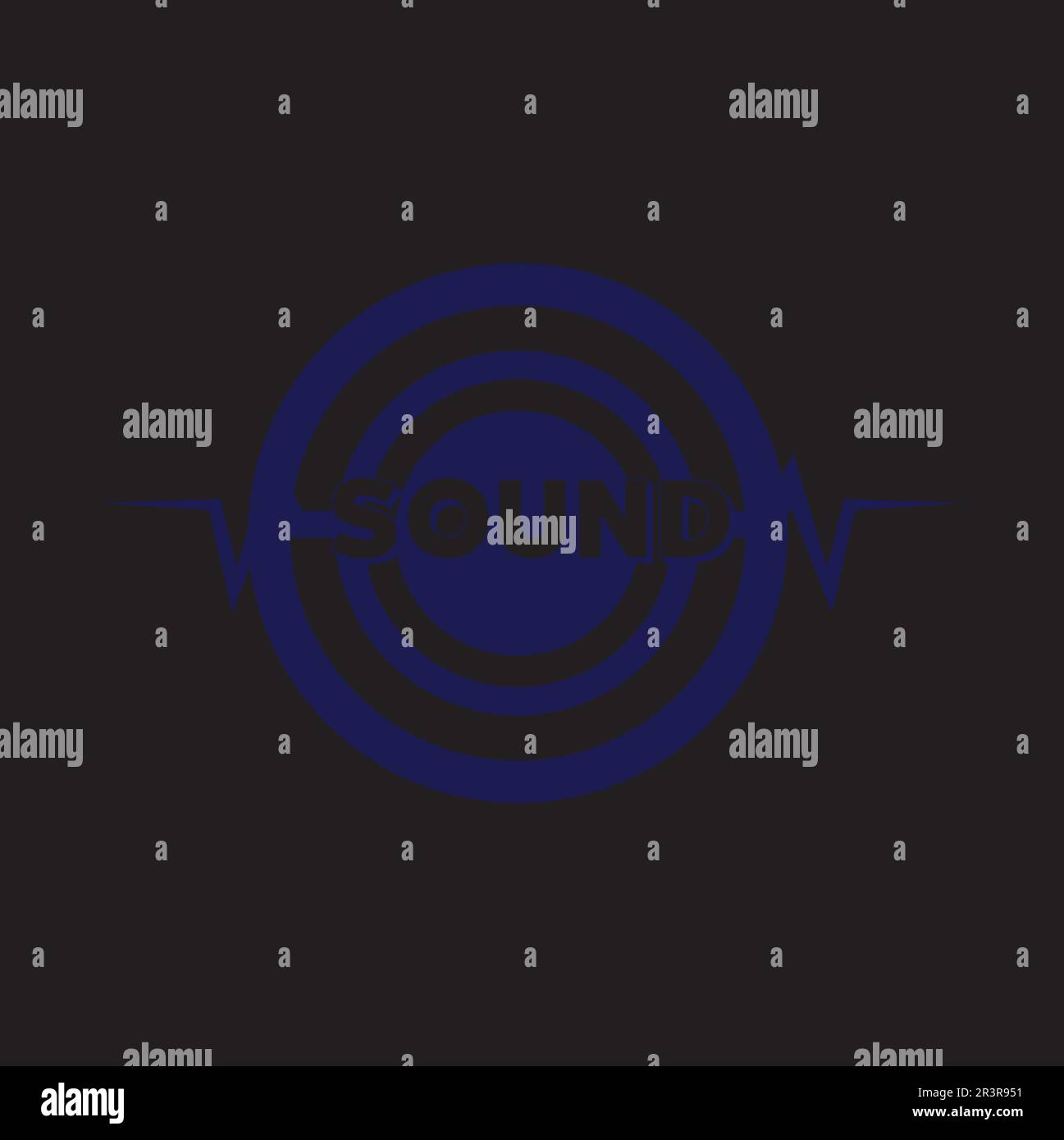 illustration of the sound wave icon vector icon template logo Stock ...