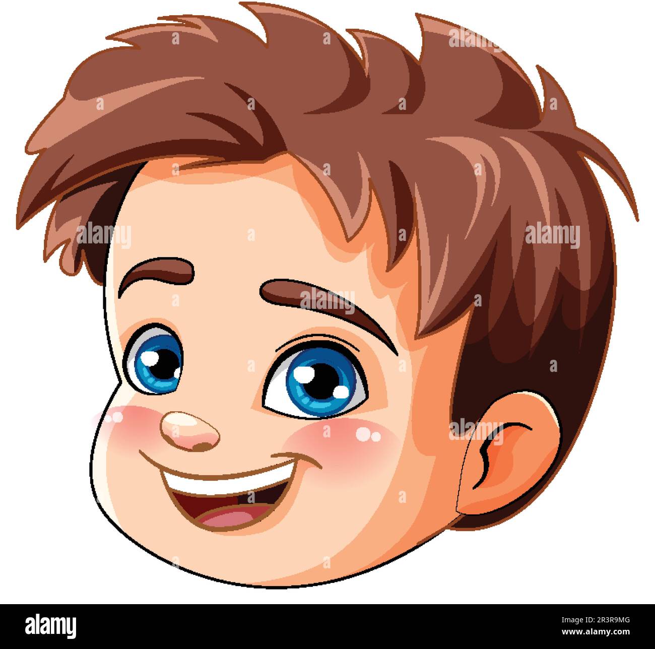 Cartoon Boy Face Clip Art
