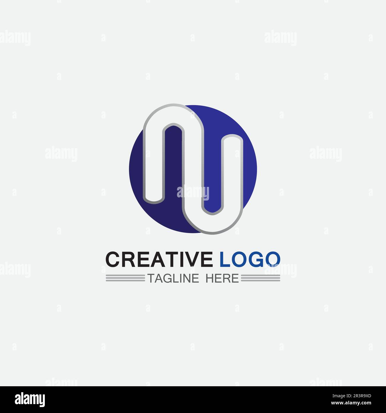 N logo font company logo business and letter initial N design vector ...