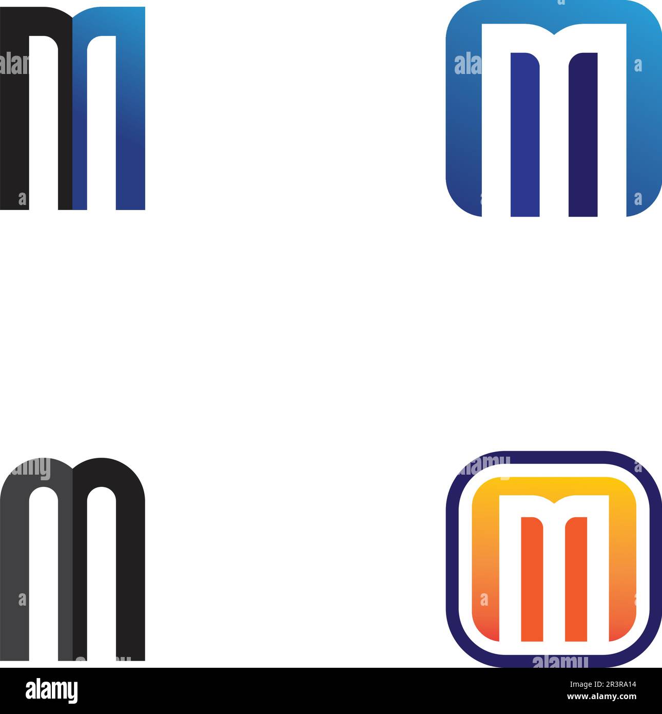 Letter M vector icons such logos Stock Vector Image & Art - Alamy