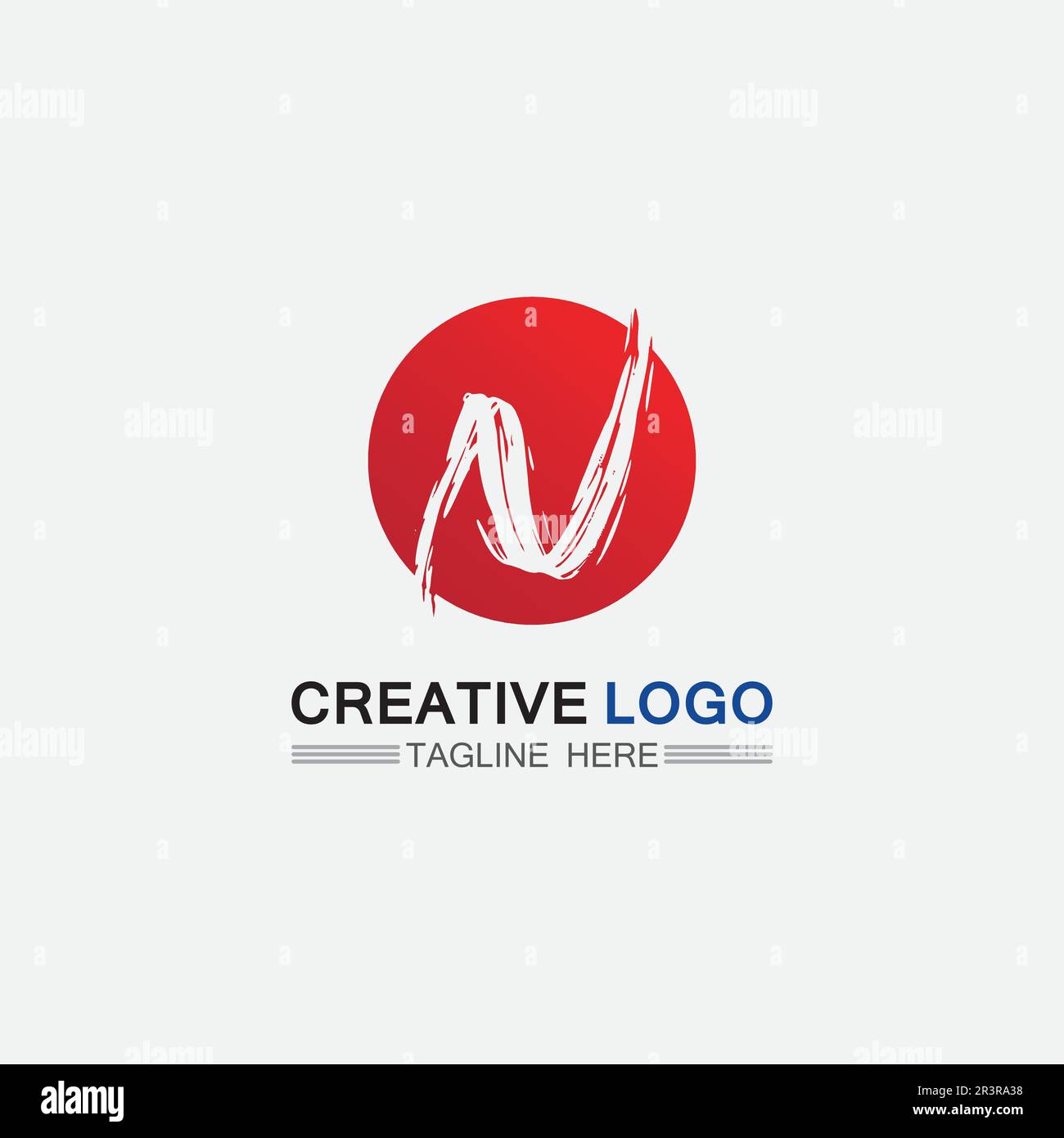 N logo font company logo business and letter initial N design vector ...