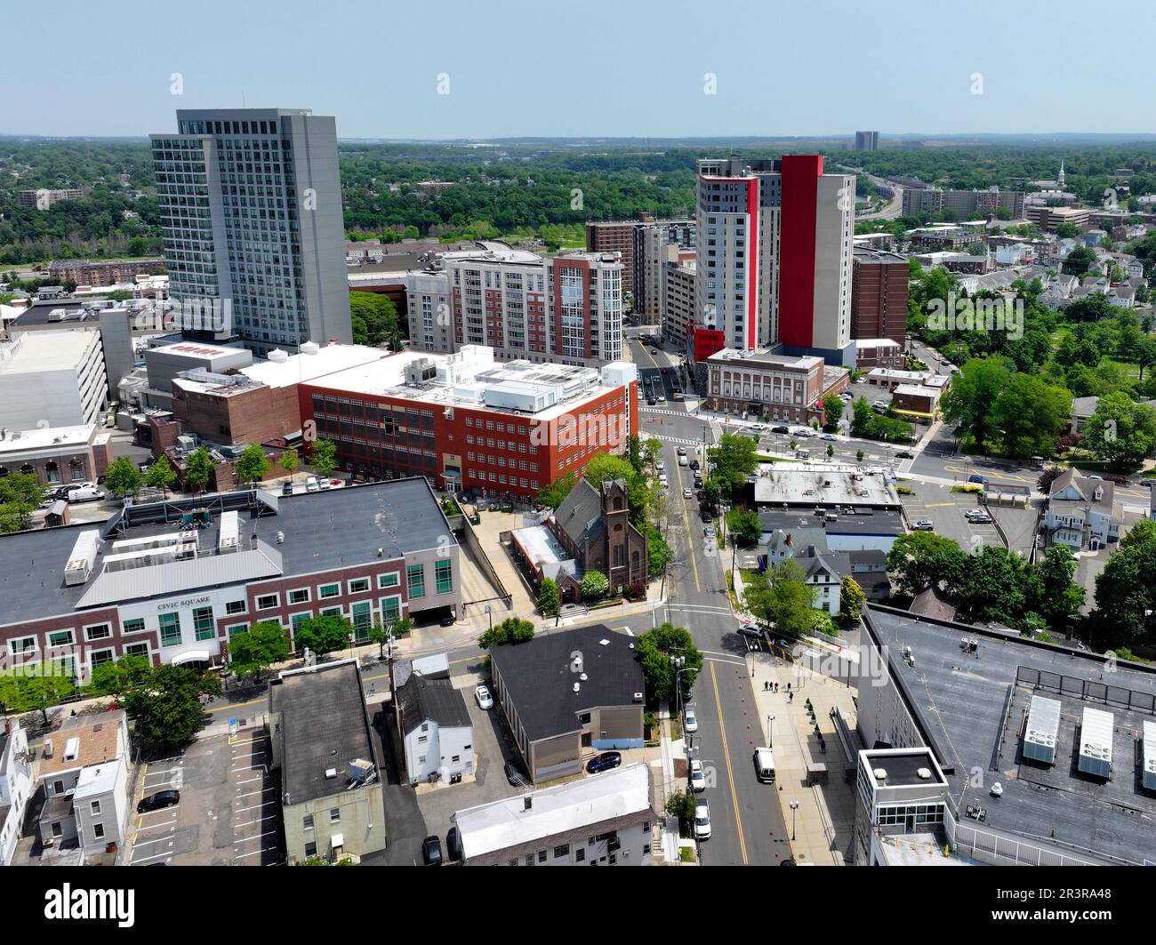 Aerial view of New Brunswick Stock Photo - Alamy