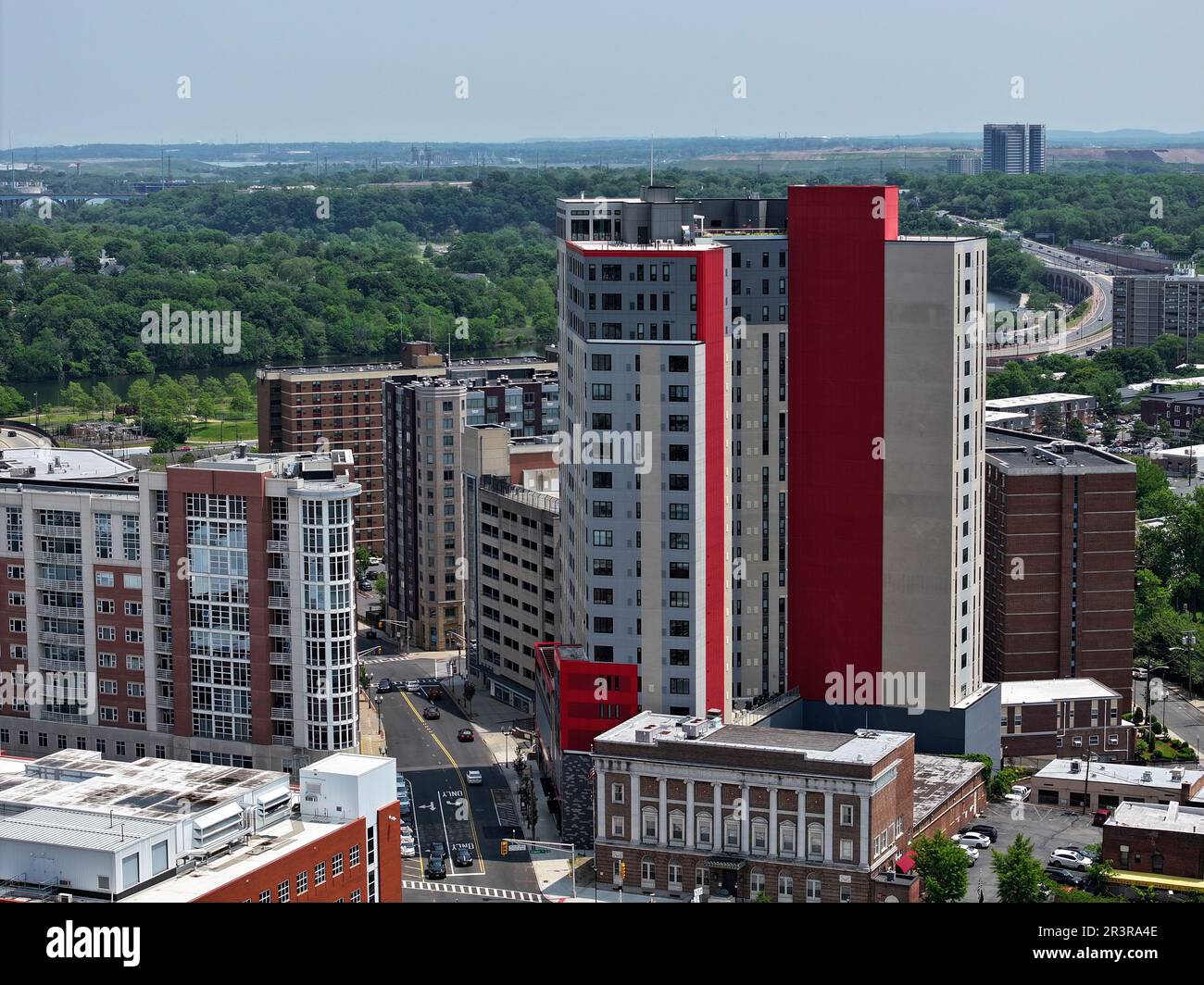 Aerial view of New Brunswick Stock Photo - Alamy