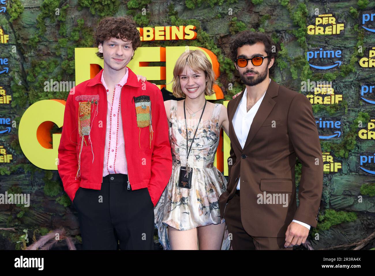 Berlin, Germany. 24th May, 2023. Jeremias Meyer (l-r), Lea Drinda and ...
