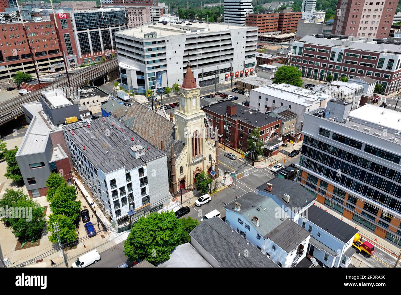 Aerial view of downtown new brunswick hi-res stock photography and ...