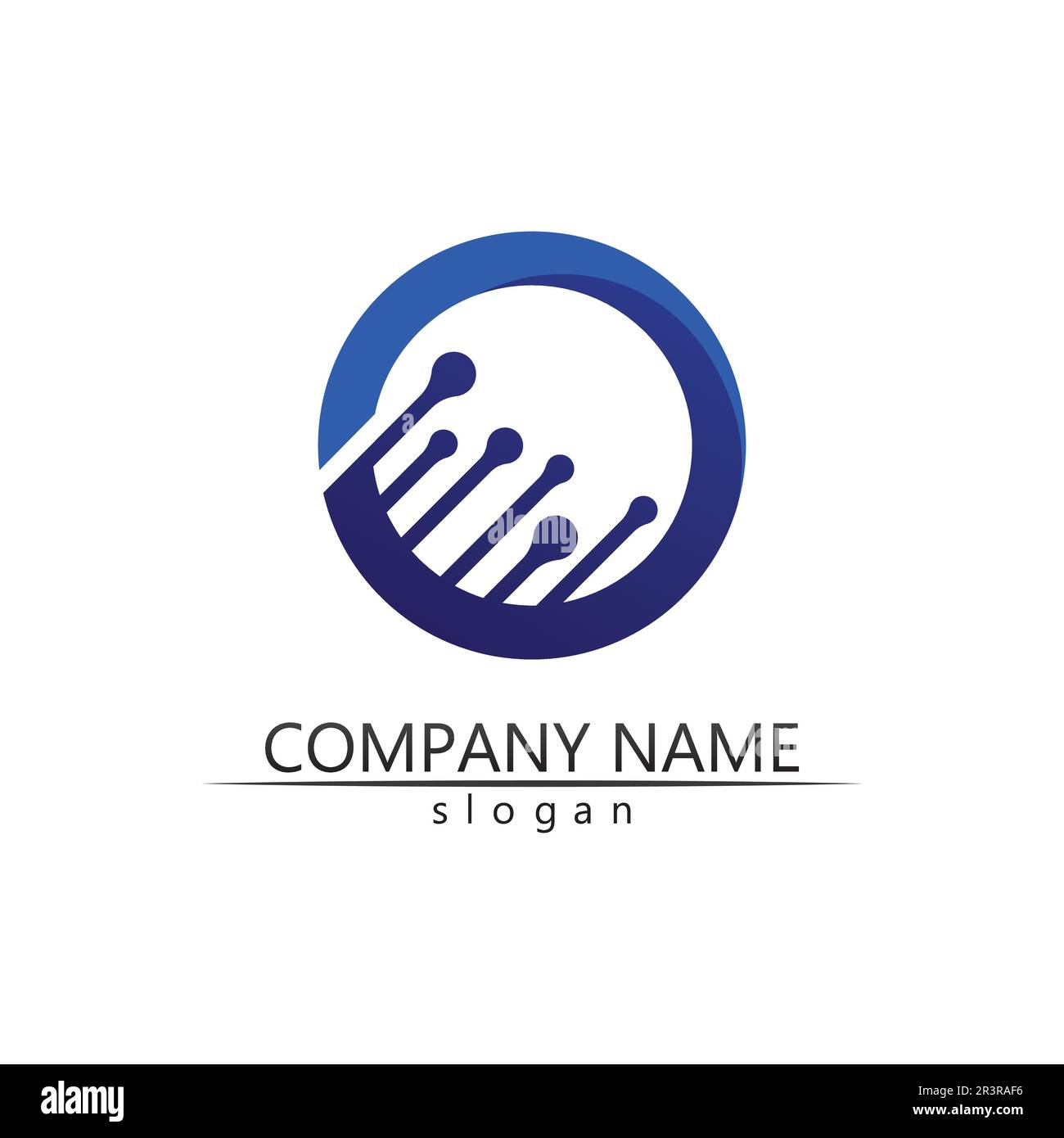 Technology Circle Logo And Symbols Vector Stock Vector Image And Art Alamy