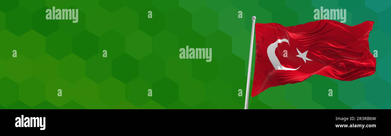 Large Turkish flag waving in the wind Stock Photo - Alamy