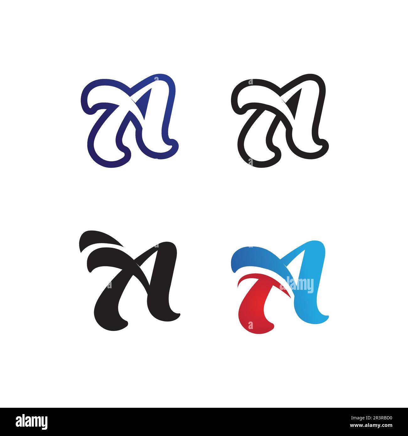 A Letter Template vector icon illustration design logo Stock Vector ...