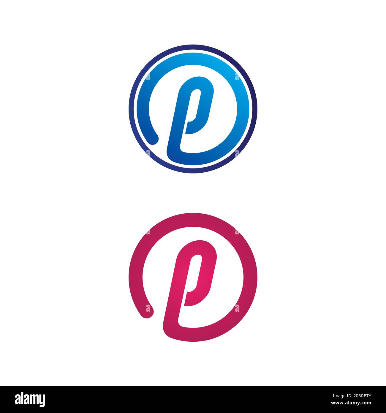 P letter and font logo P design vector business identity company Stock ...