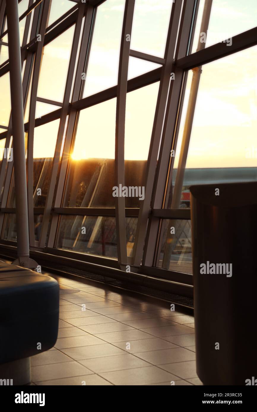 Interior of modern airport terminal. Air travel Stock Photo - Alamy