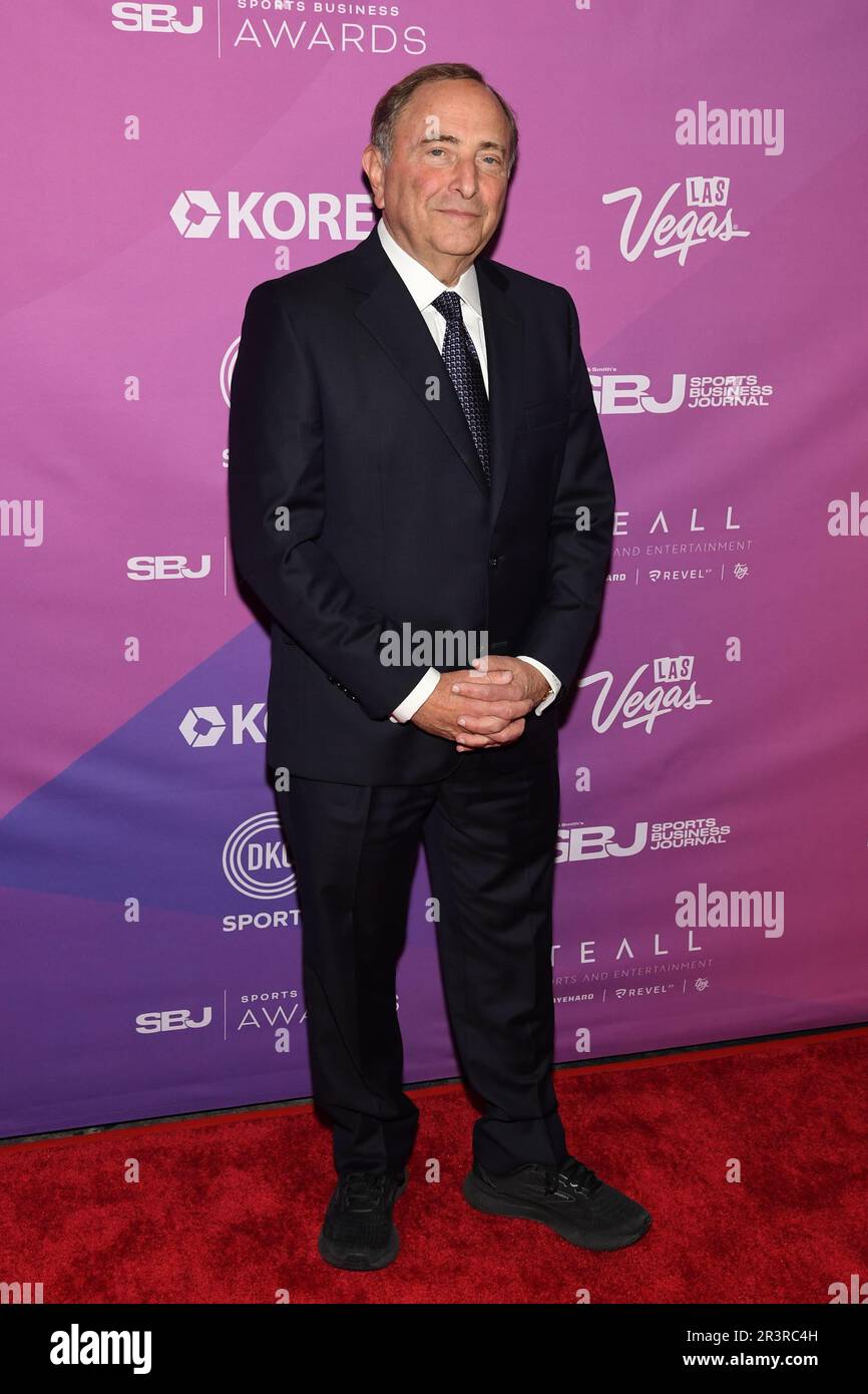 New York, USA. 24th May, 2023. NHL Commissioner Gary Bettman walking ...