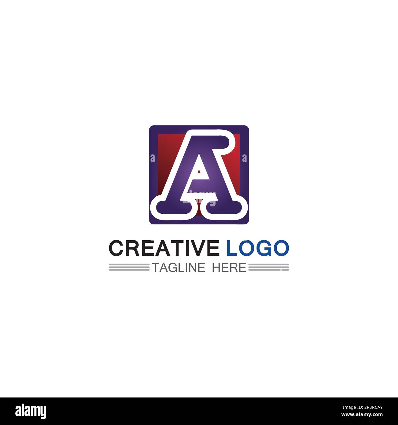 A Letter Template vector icon illustration design logo Stock Vector ...