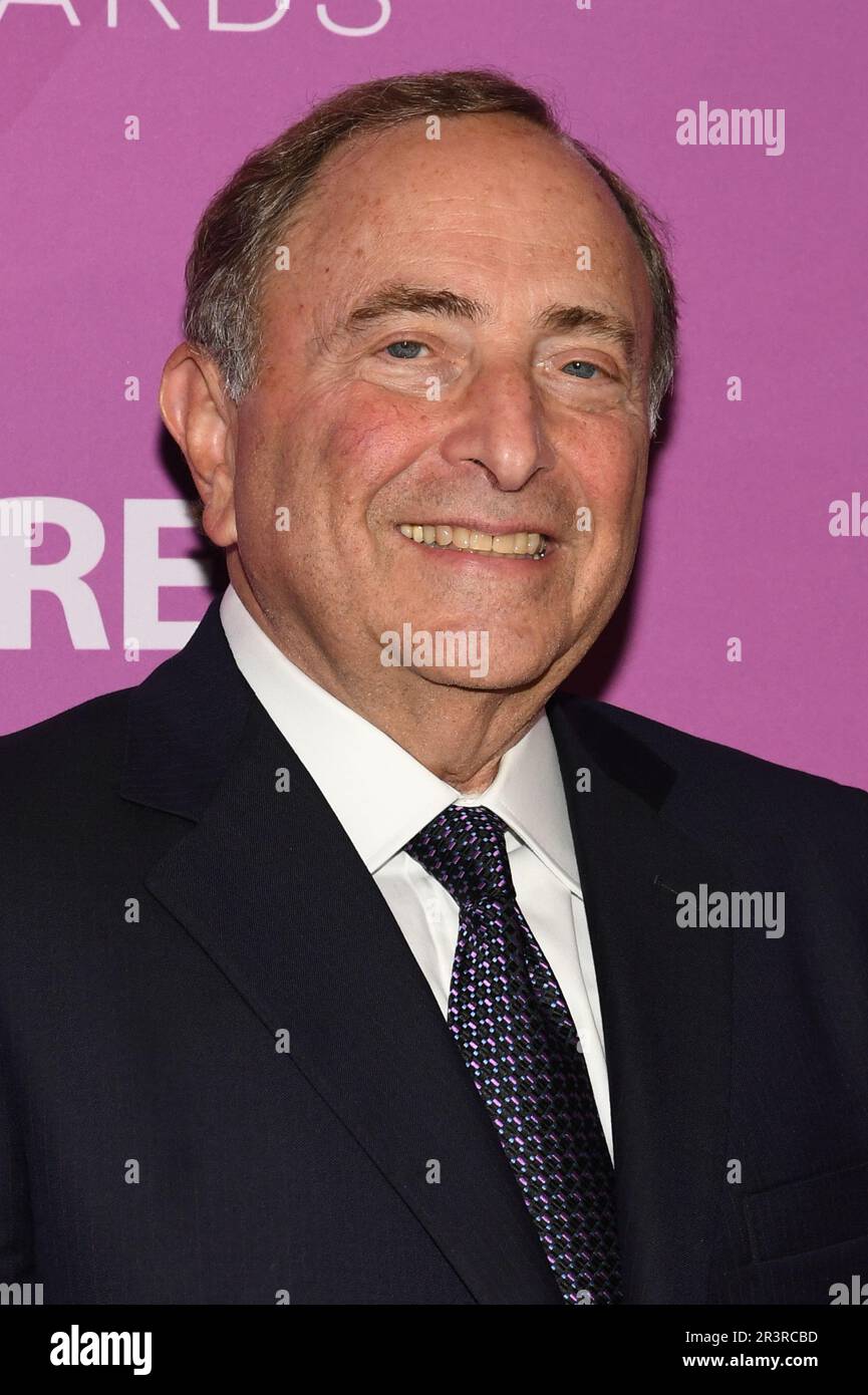 New York, USA. 24th May, 2023. NHL Commissioner Gary Bettman walking ...