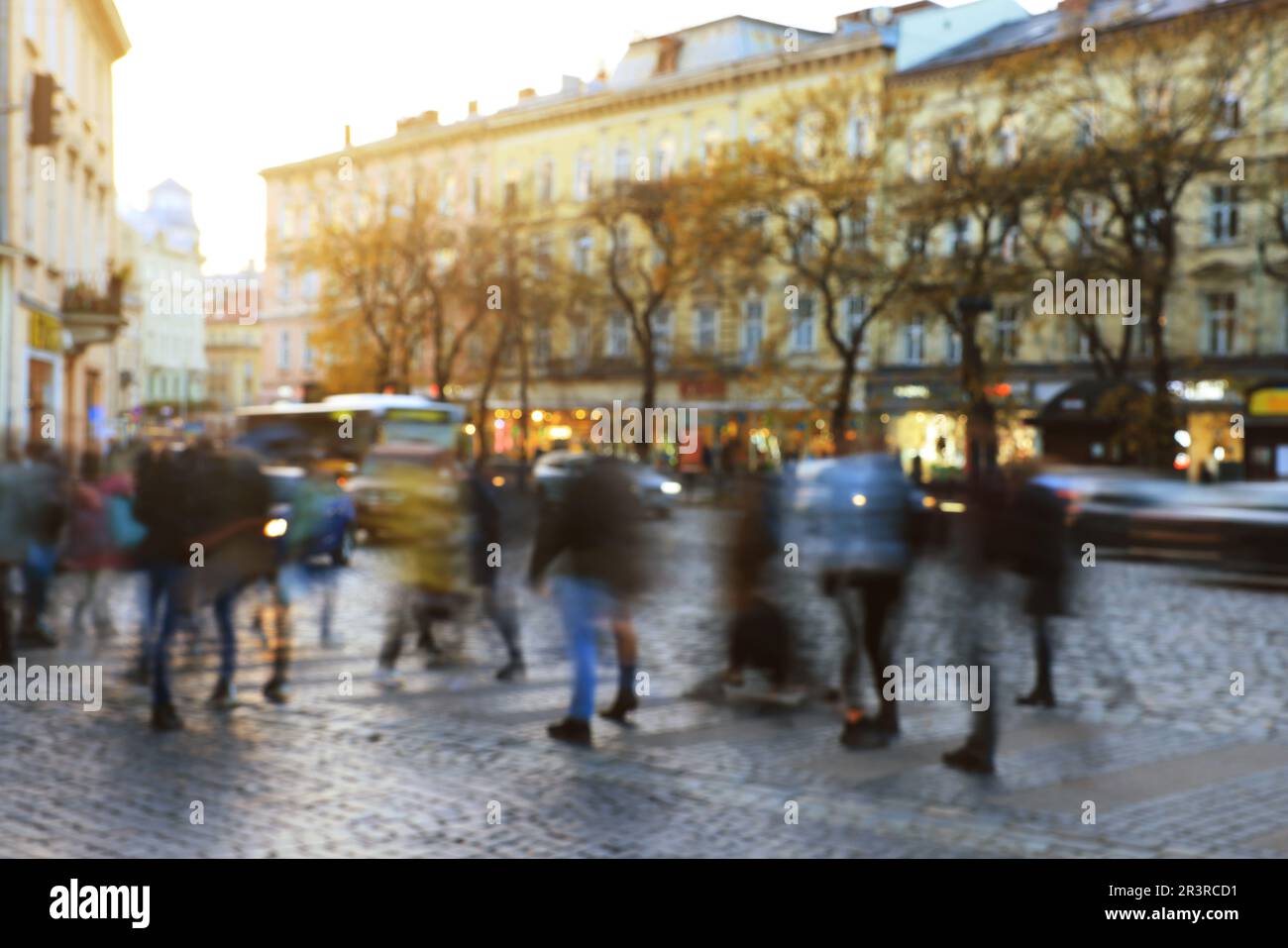Many people crossing road colorful hi-res stock photography and images ...