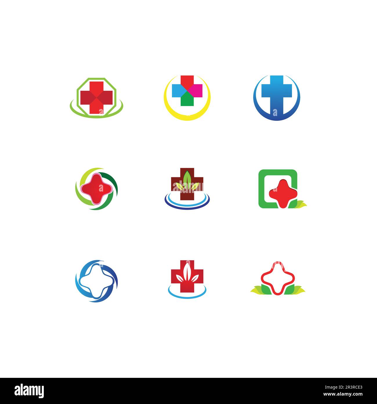 Hospital logo and health care icon symbols template icons app Stock ...