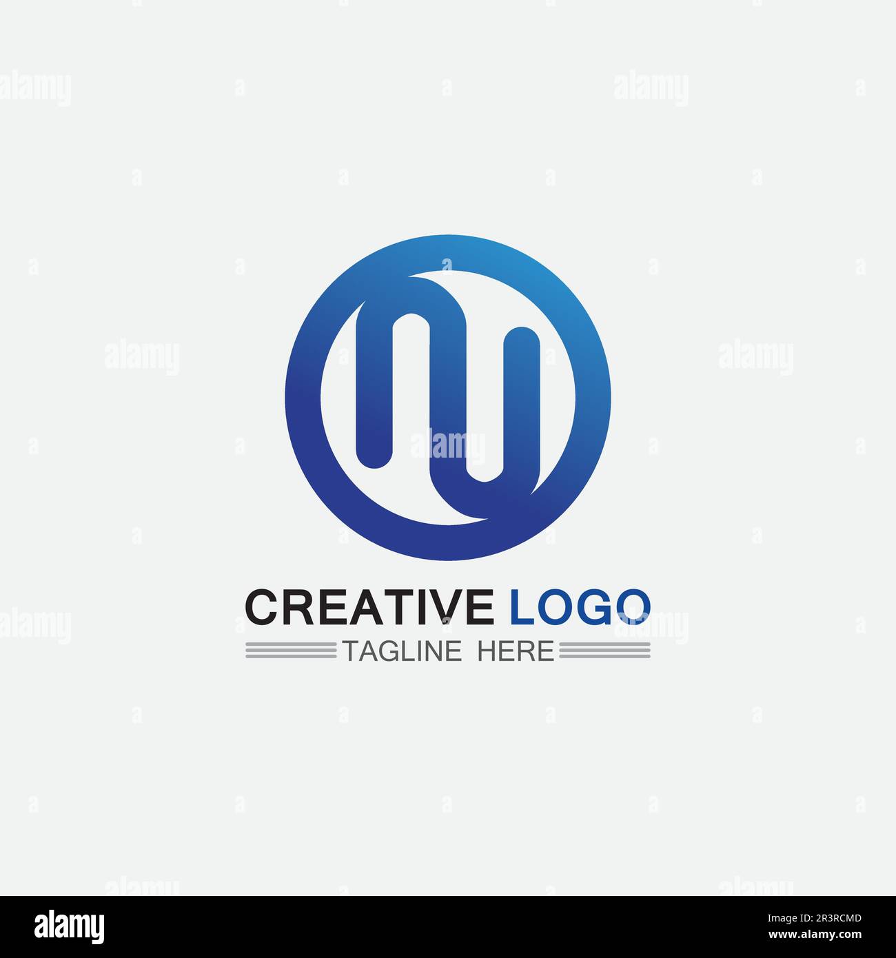 N logo font company logo business and letter initial N design vector ...