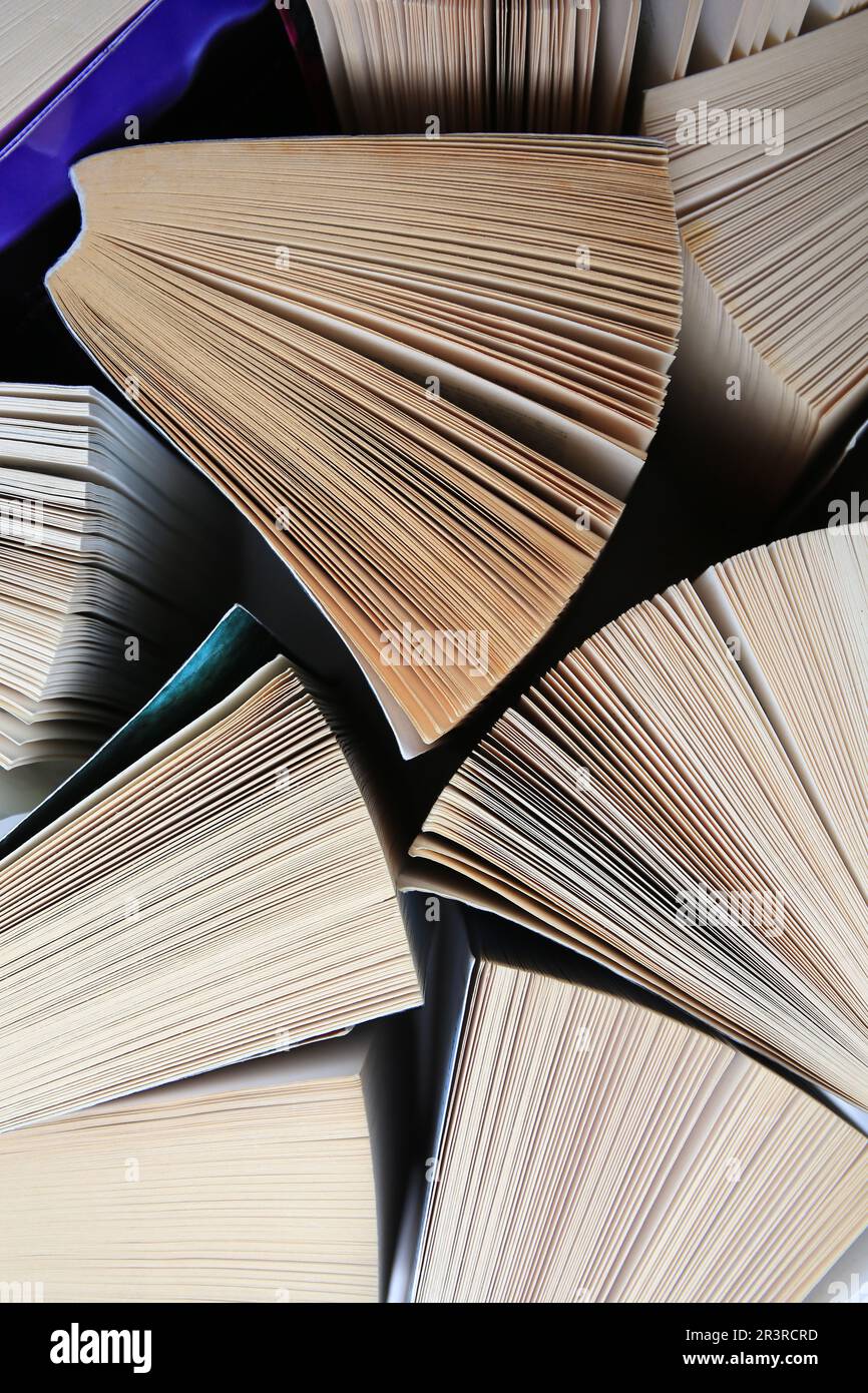 Collection of different books as background, closeup Stock Photo - Alamy