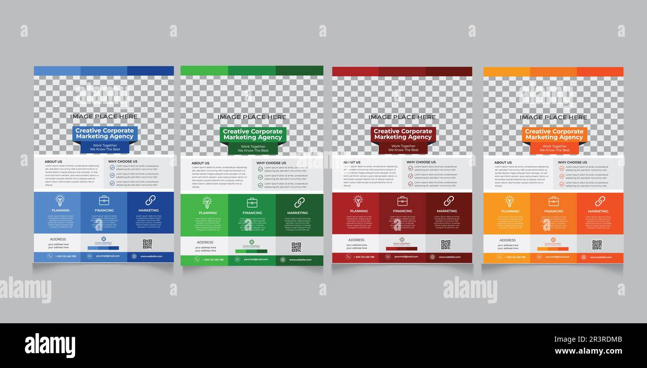 Professional business flyer template hi-res stock photography and ...