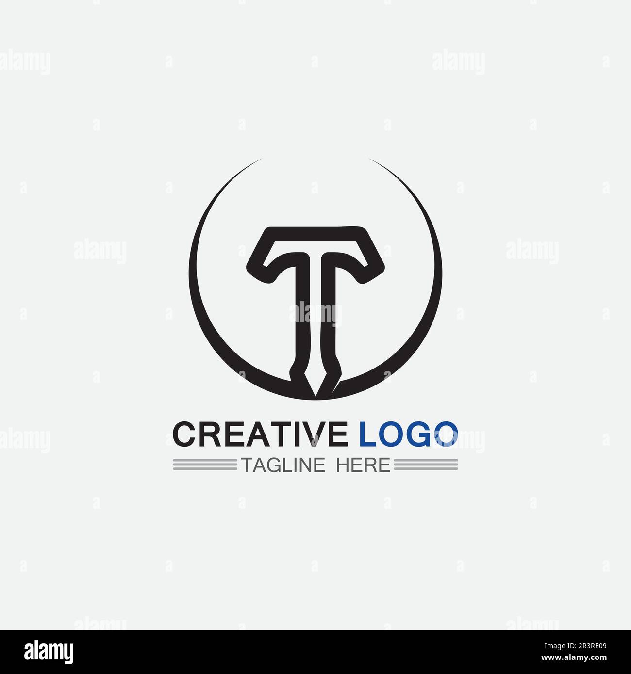 T letter, T logo vector font alphabet design and icon T Stock Vector ...