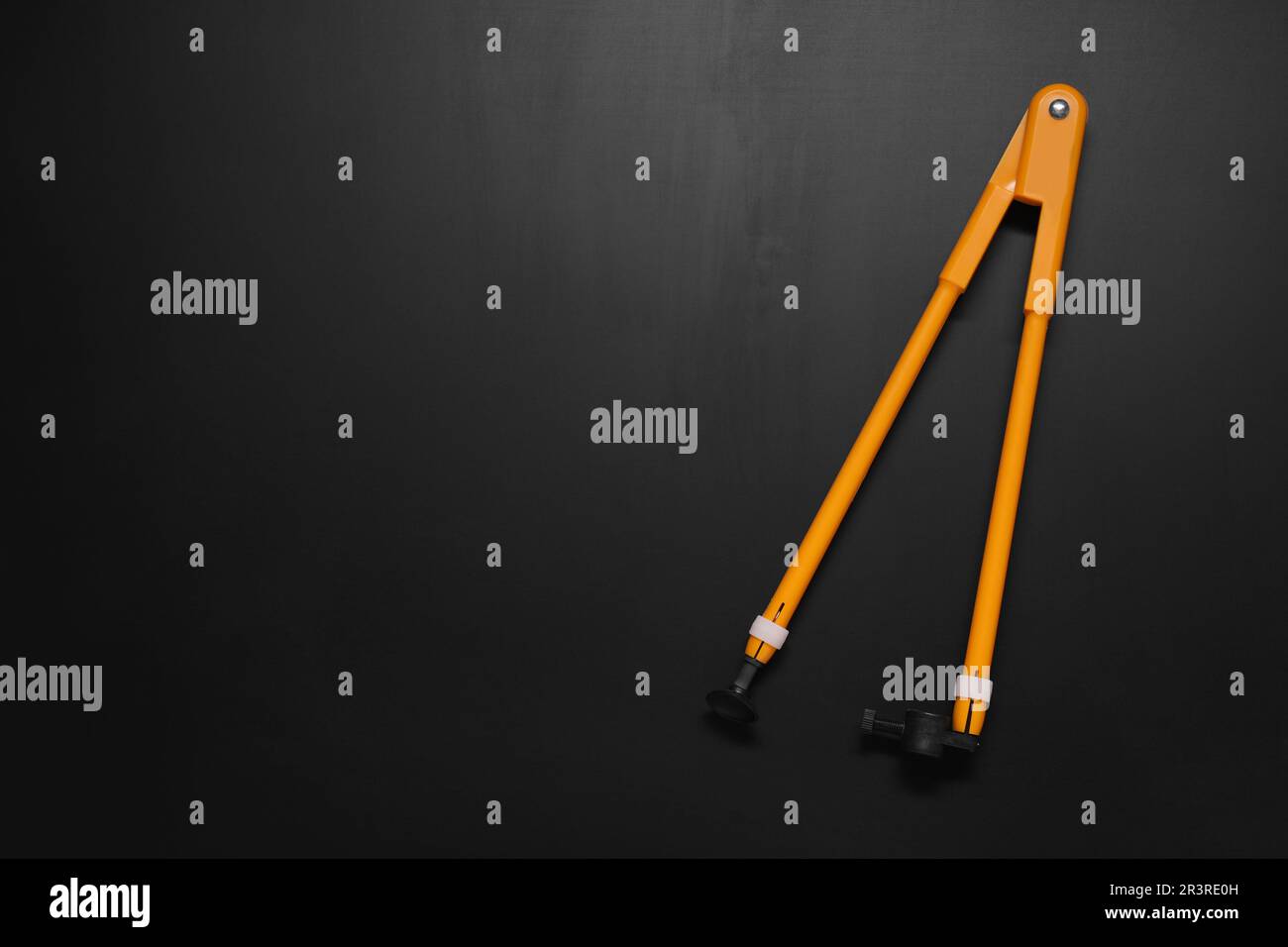 School divider on blackboard, top view. Space for text Stock Photo - Alamy